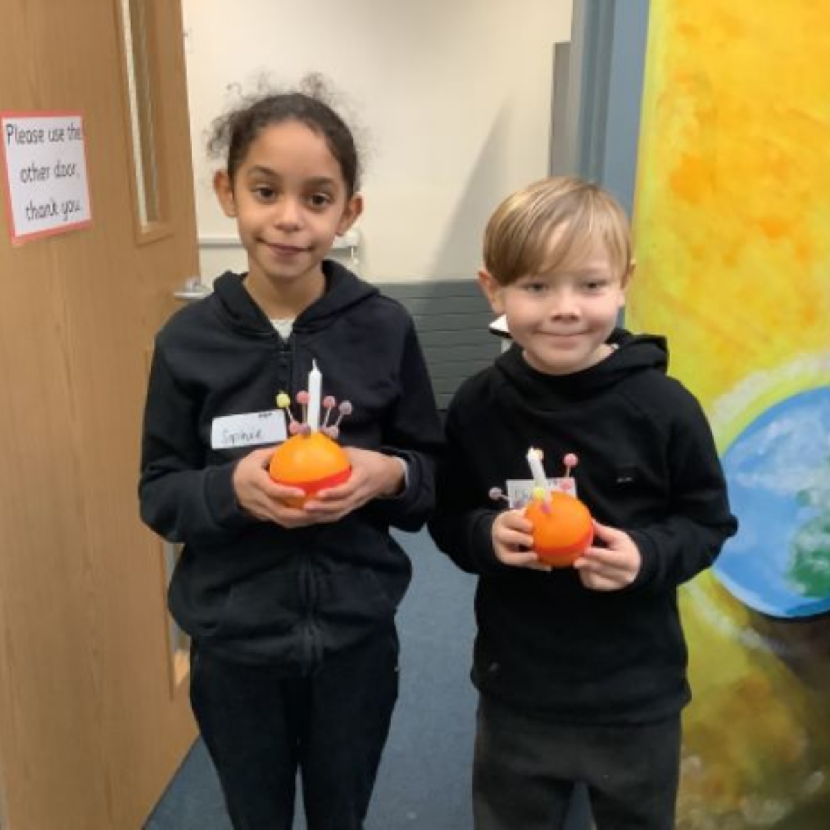 Christingle making - Loughton School